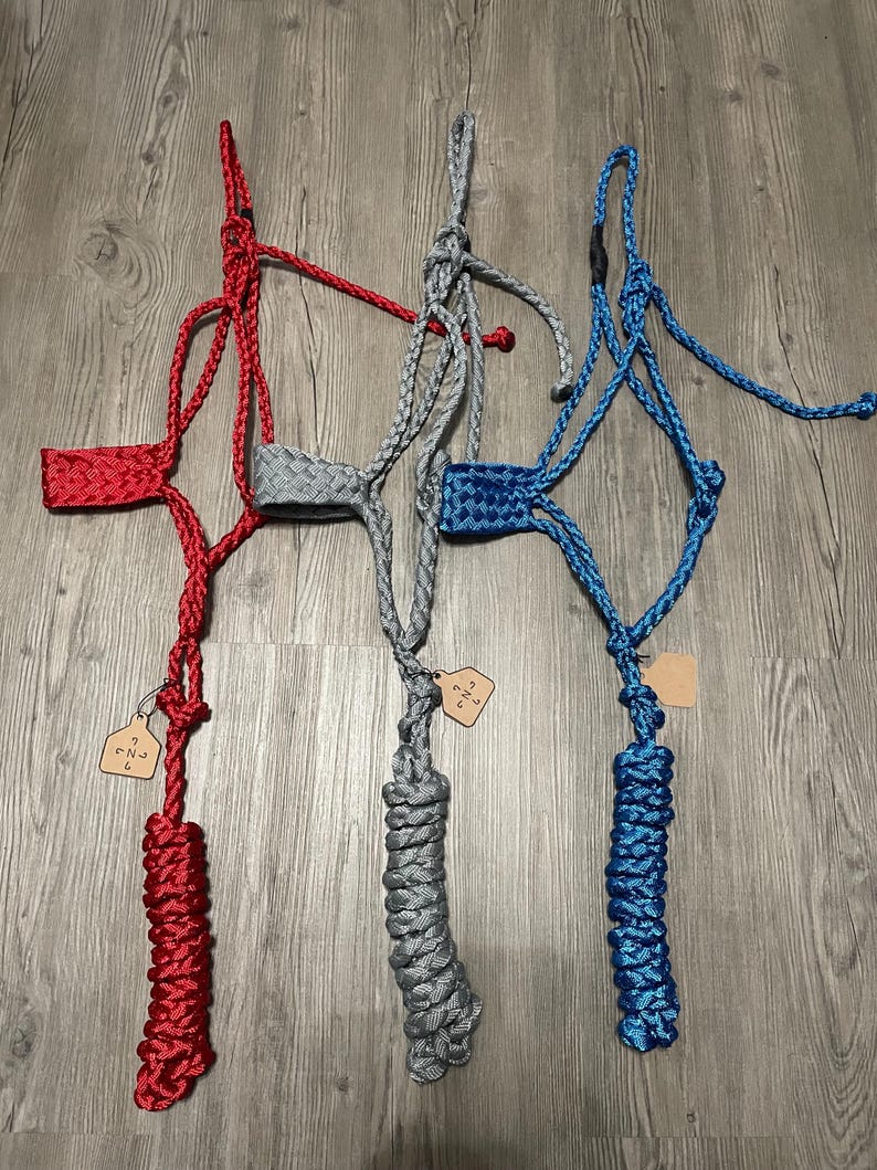 Custom Hand Braided Mule Tape Halter - Etsy