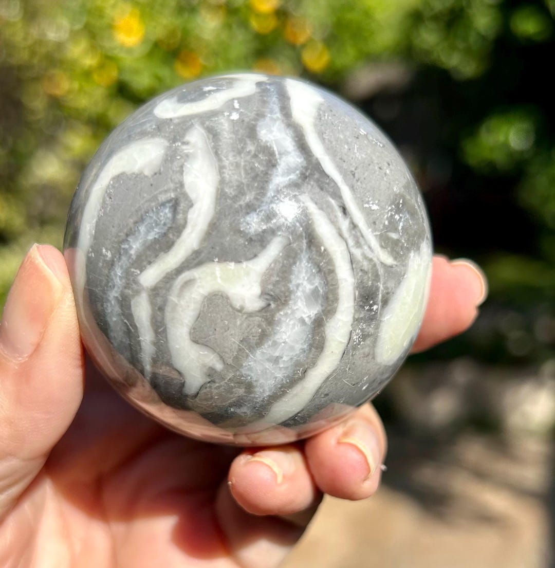 Polished Shell Jasper Gemstone Sphere – 2 In, 9.31 Oz - Etsy