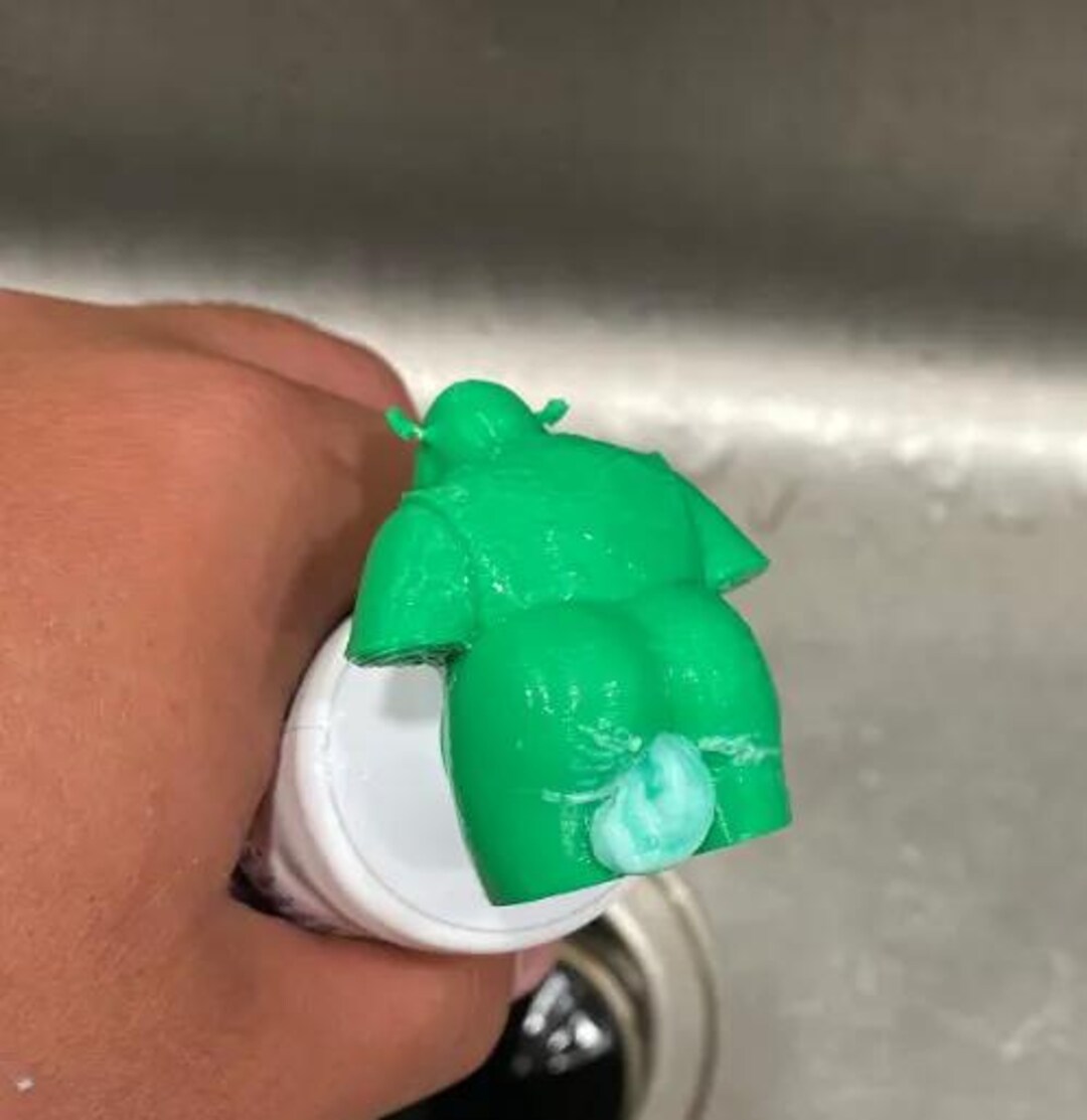 Shrek Pooping Toothpaste Topper Hilarious Gag Gift Fun Toothpaste Cap ...