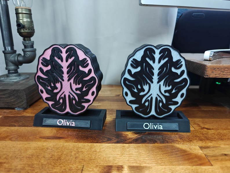 Custom Brain Desk Name Plate Nurse Doctor Office Decor Neurology ...