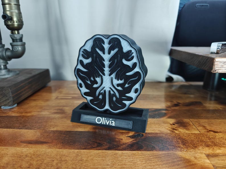 Custom Brain Desk Name Plate Nurse Doctor Office Decor Neurology ...