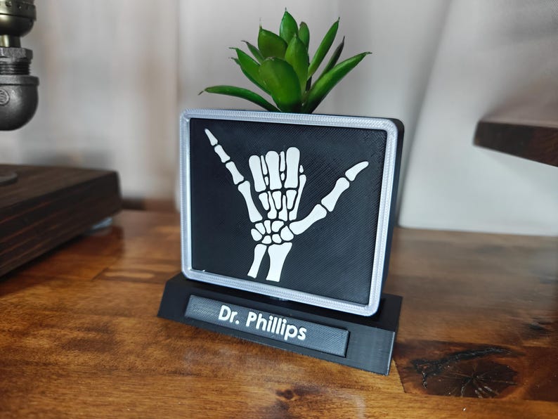 Custom Desk Name Plate X-ray Office Decor Medical Gift Fun Unique ...