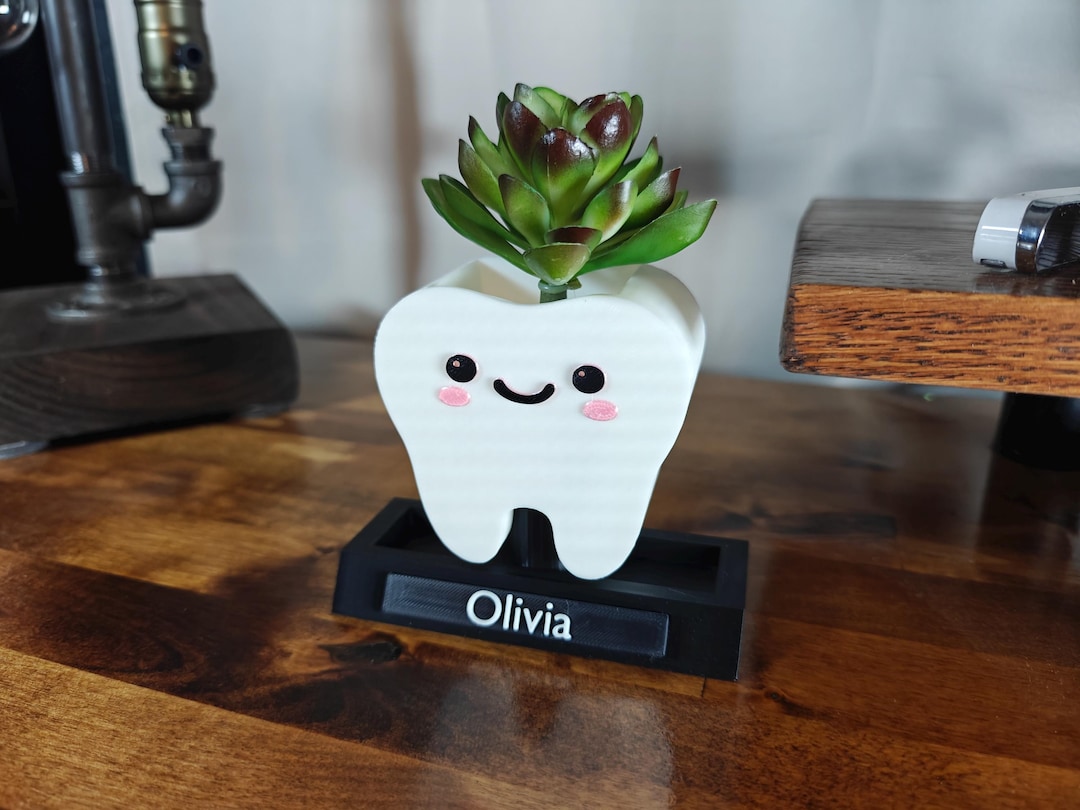 Cute Personalized Tooth Name Plate Dentist Office Desk Decor Medical ...