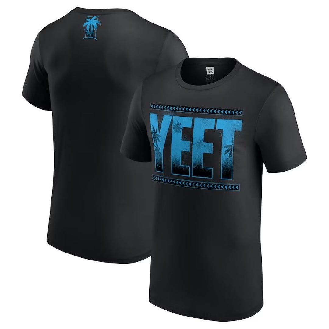 Jey Uso Yeet T-shirt Black With Blue Logos DTF All Sizes Available - Etsy