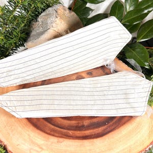 Cloth Bracers SMALL White Black Long Pointy Cuffs Silver Lace (PAIR ...