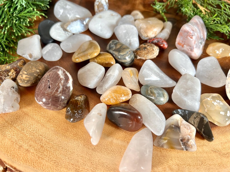 One Pound of Polished Tumbled Stones Rocks 1lb 1 Lb Rock Jaspers Quartz ...