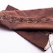Faux Leather Cloth Bracers EXTRA LARGE Brown Rounded Cuffs Gauntlets ...