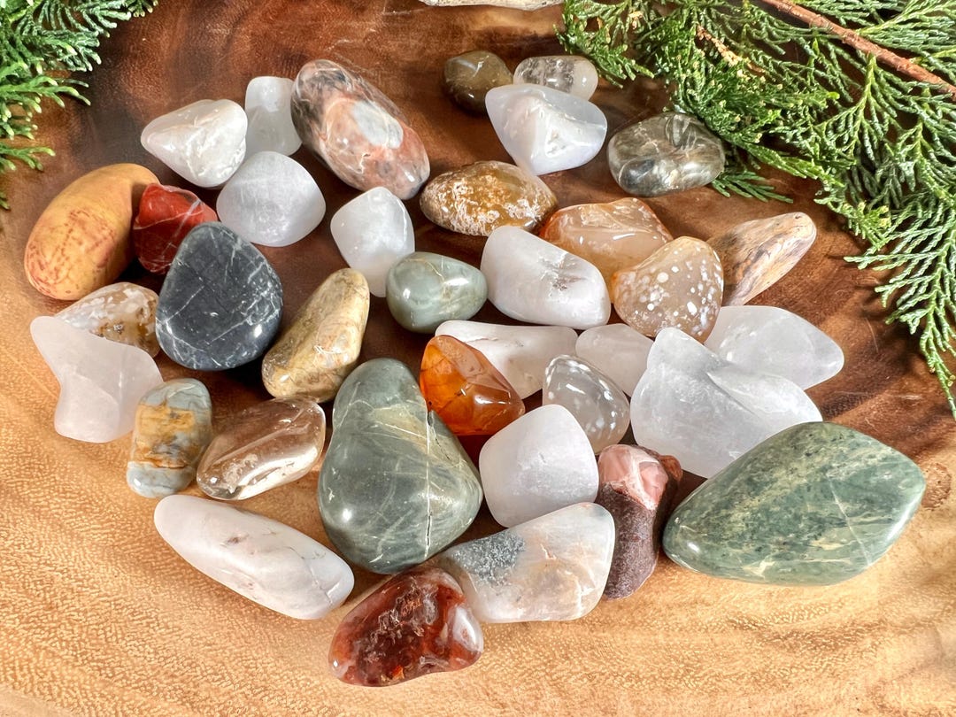 One Pound of Polished Tumbled Stones Rocks | 1lb 1 Lb Rock | Jaspers ...