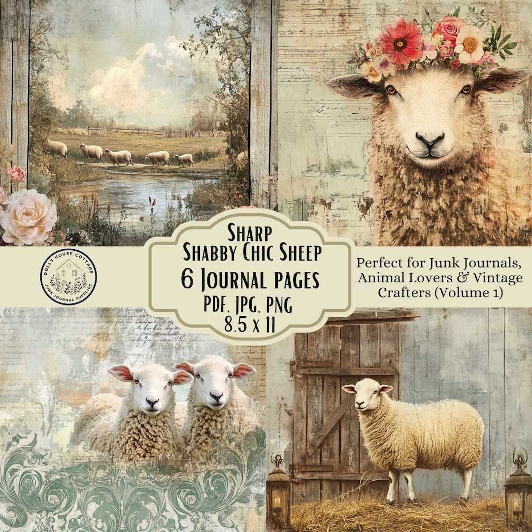 Digital Farmhouse Paper Craft Download Digital Scrapbook Cottage Style ...