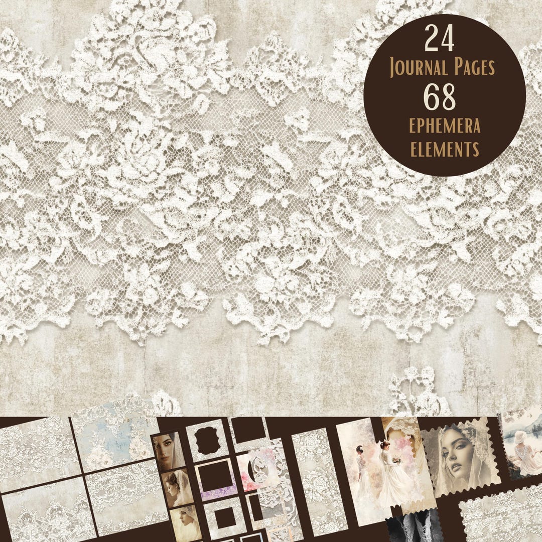 Vintage Journal Kit Digital Download Printable Page Victorian Style ...