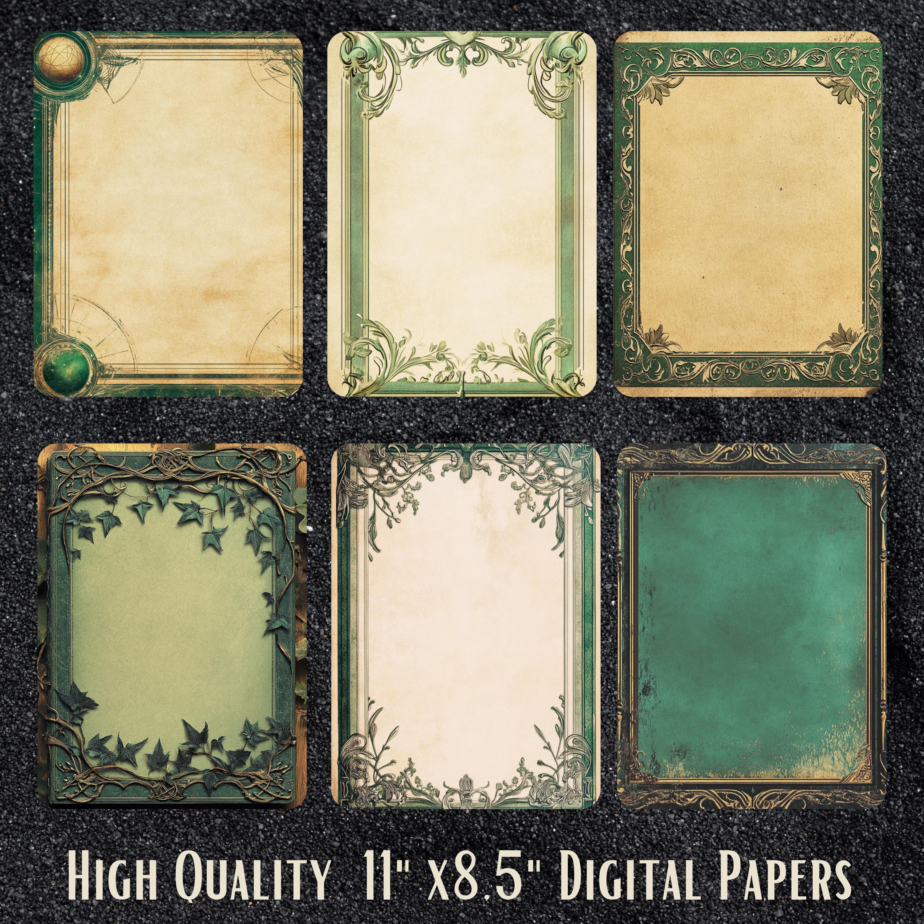 Ornate Digital Download Vintage Frame Botanical Design Craft Element ...