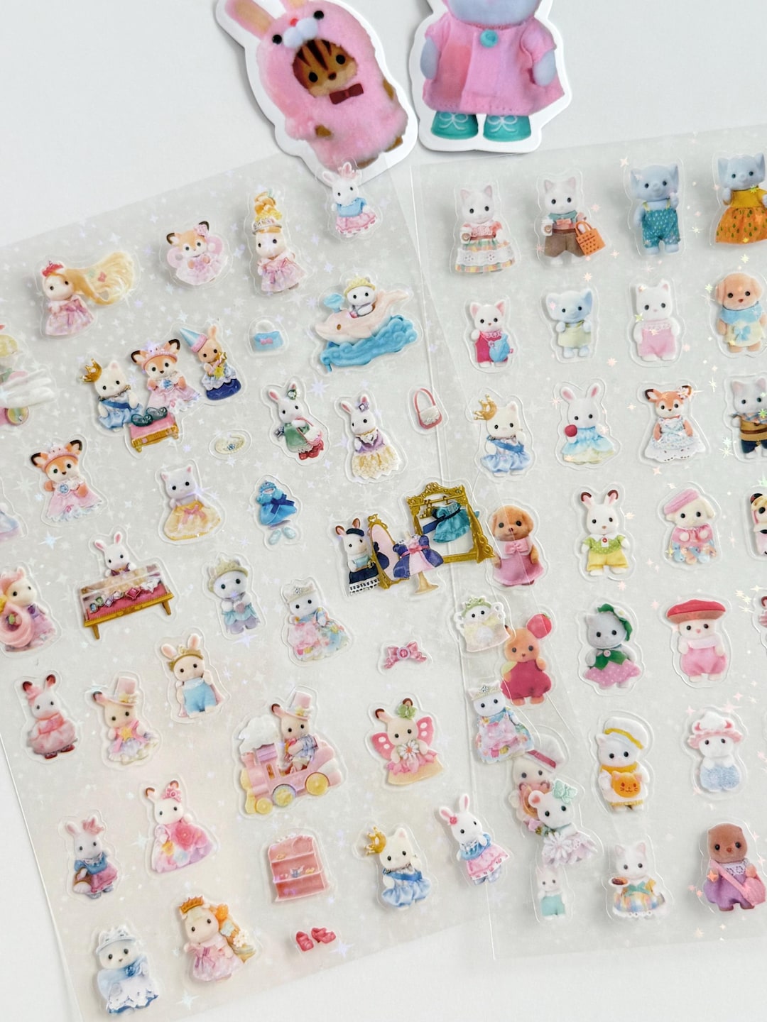 Vintage Critter #2 Forest Calico Baby Animals Sticker Sheet Y2K ...