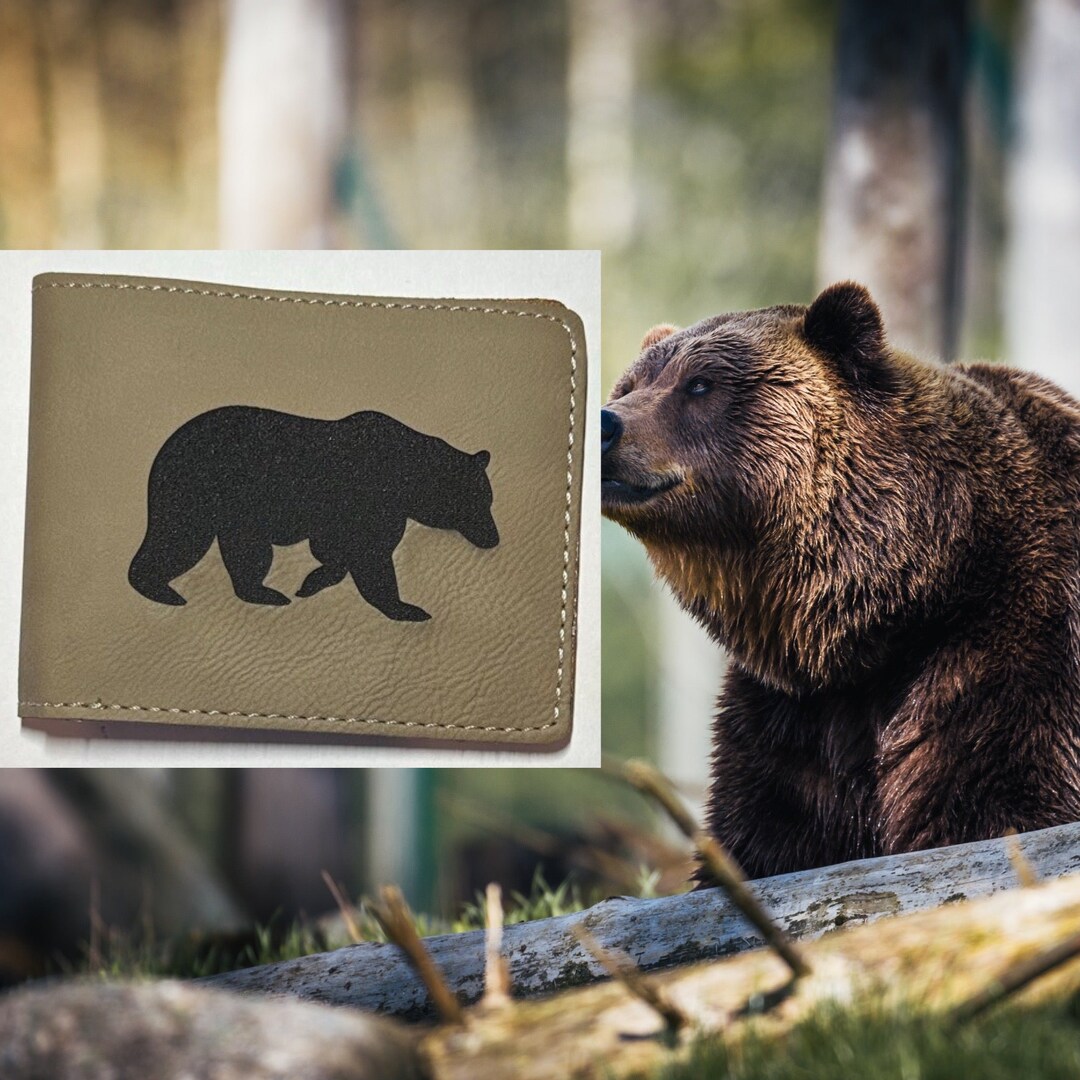 Personalized Bi-fold Laser Engraved Faux Leather Wallets Various ...