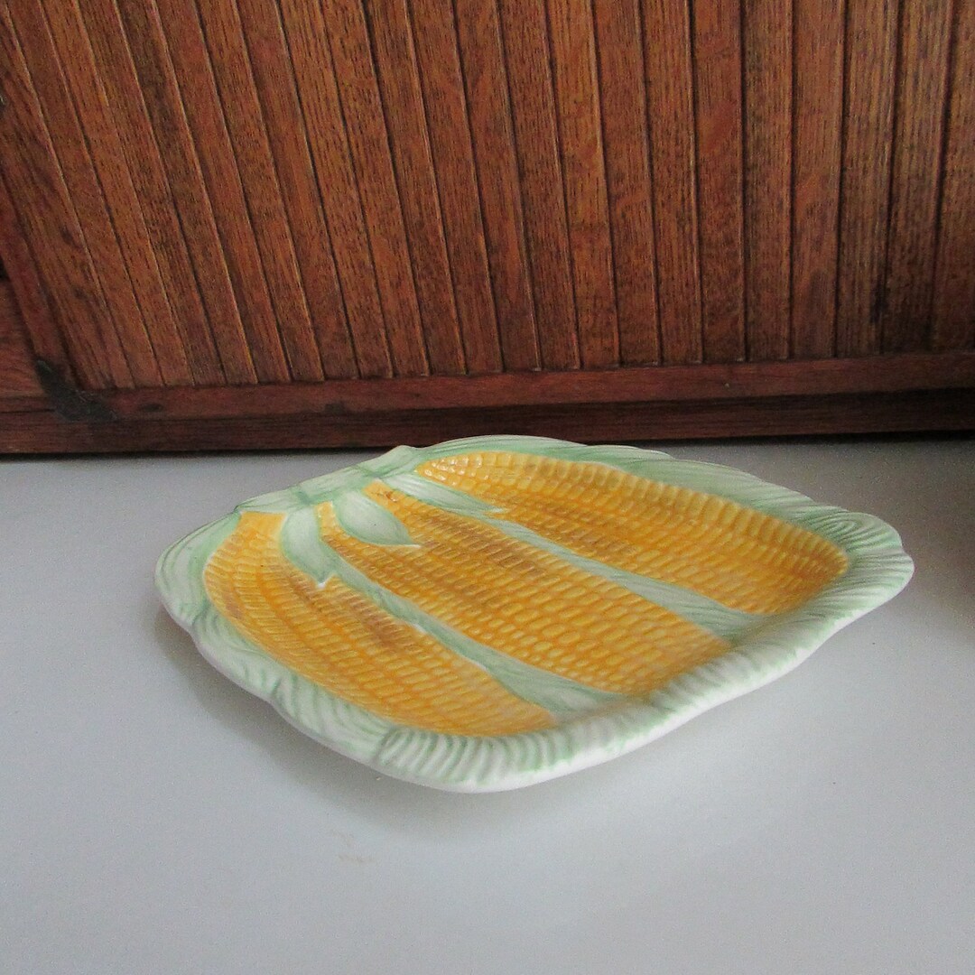 Corn on the Cob Serving Dish – Ceramic Yellow Ears of Corn Platter ...