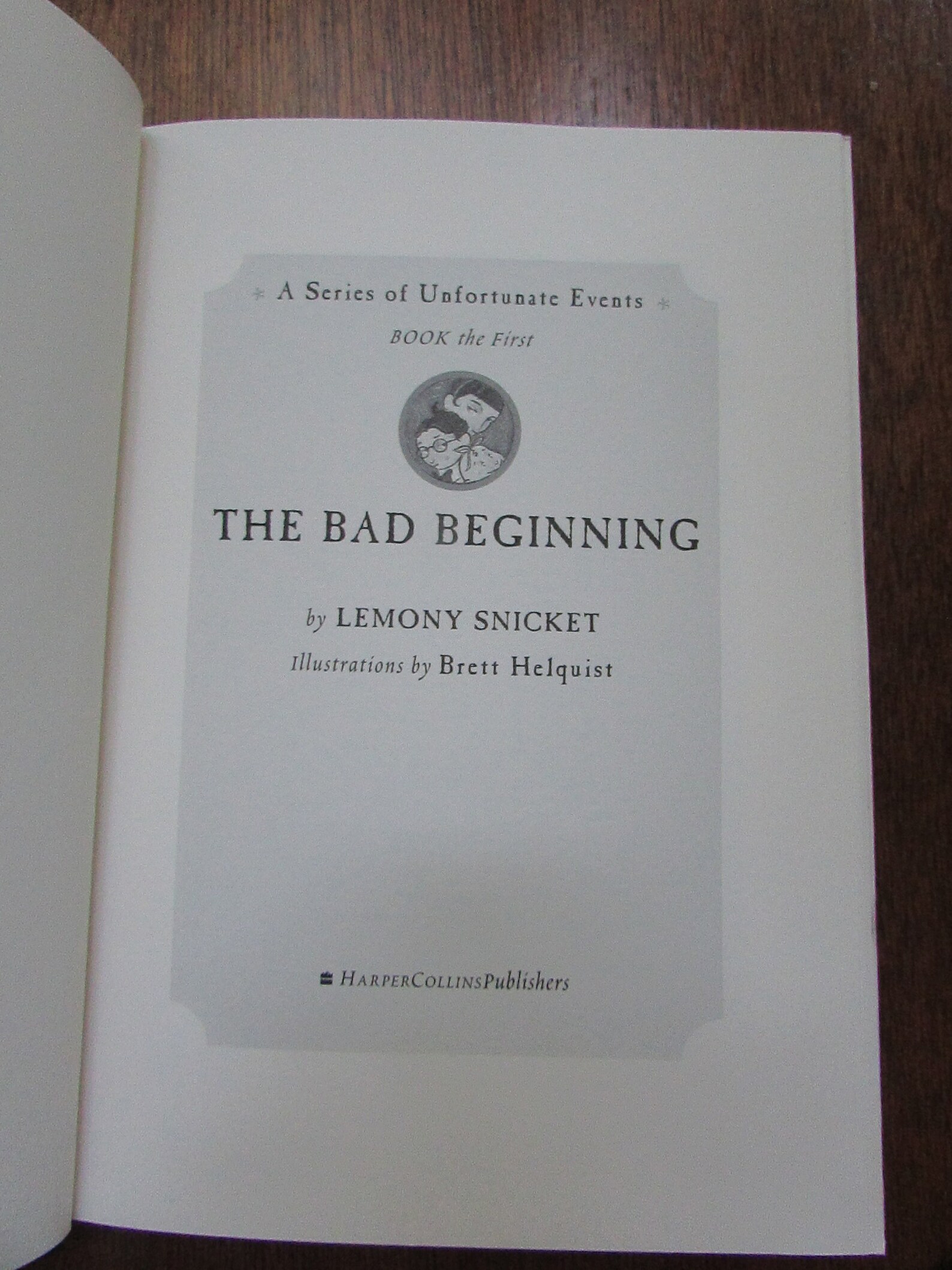 The Bad Beginning Book 1 A Series of Unfortunate Events by - Etsy