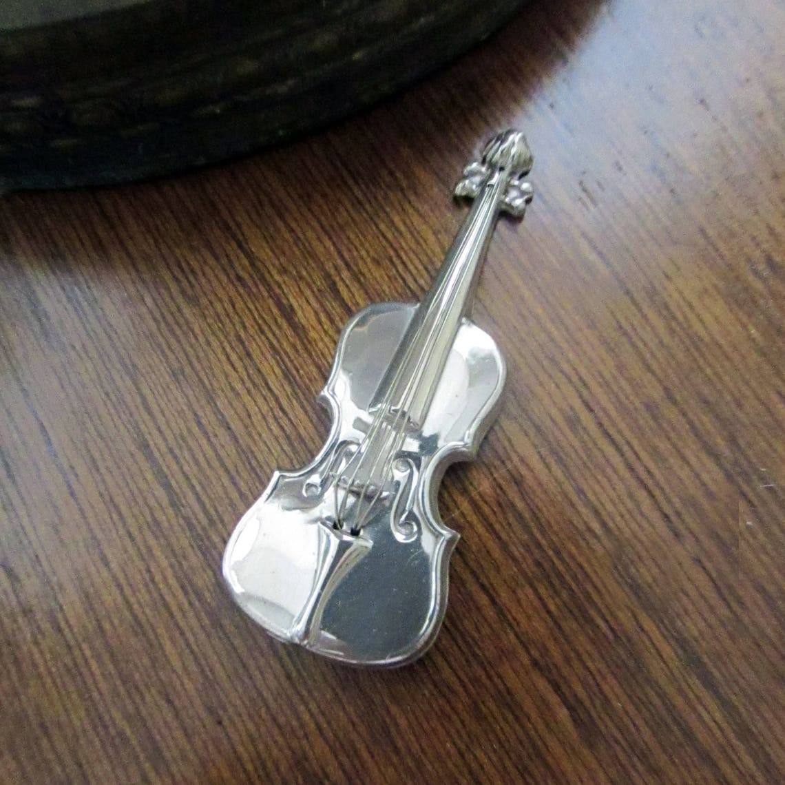 Lang Sterling Silver Violin / Cello Pin Musical Instrument - Etsy