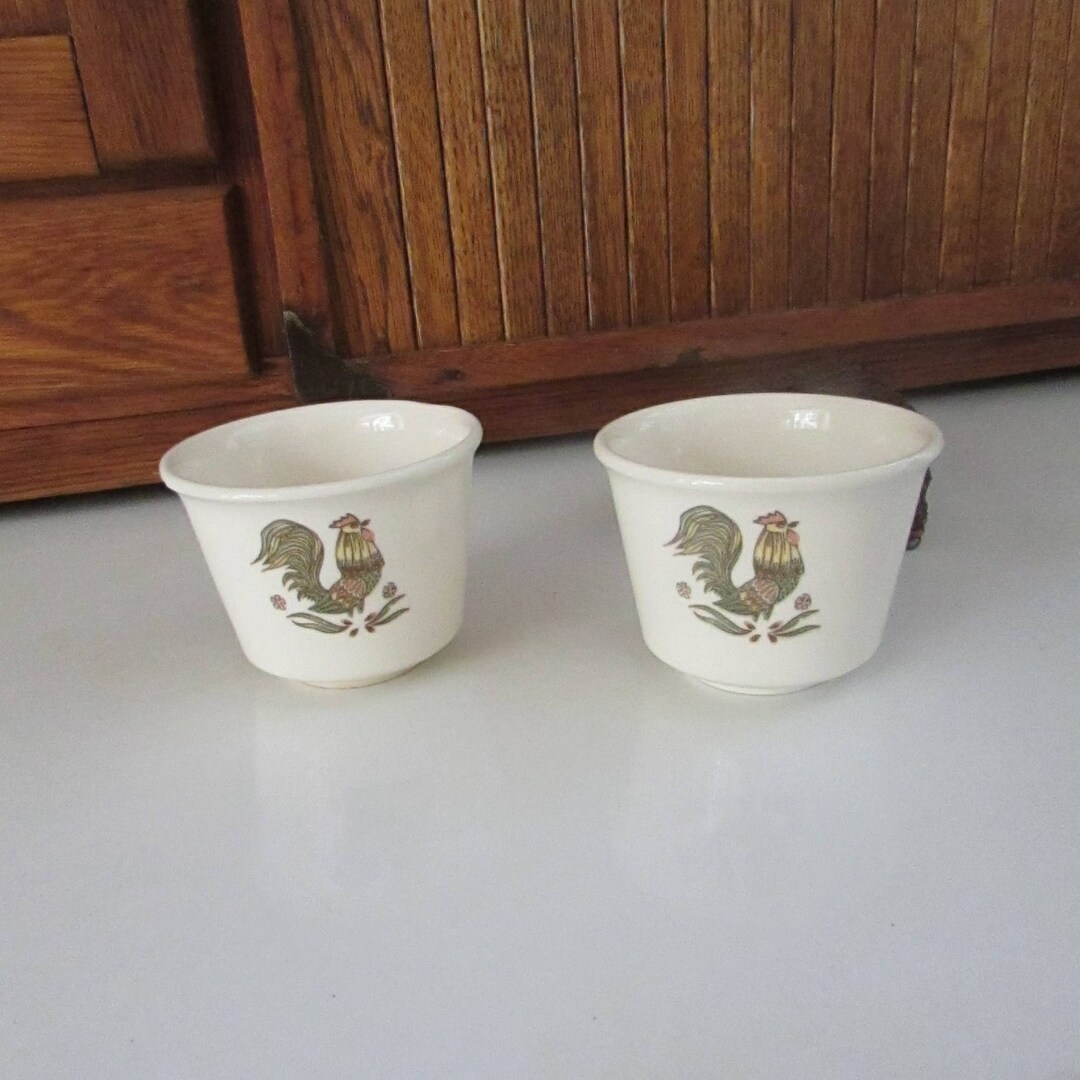 TST Green Rooster Custard / Pudding Cups – Oven Serve – Set of 2 by ...
