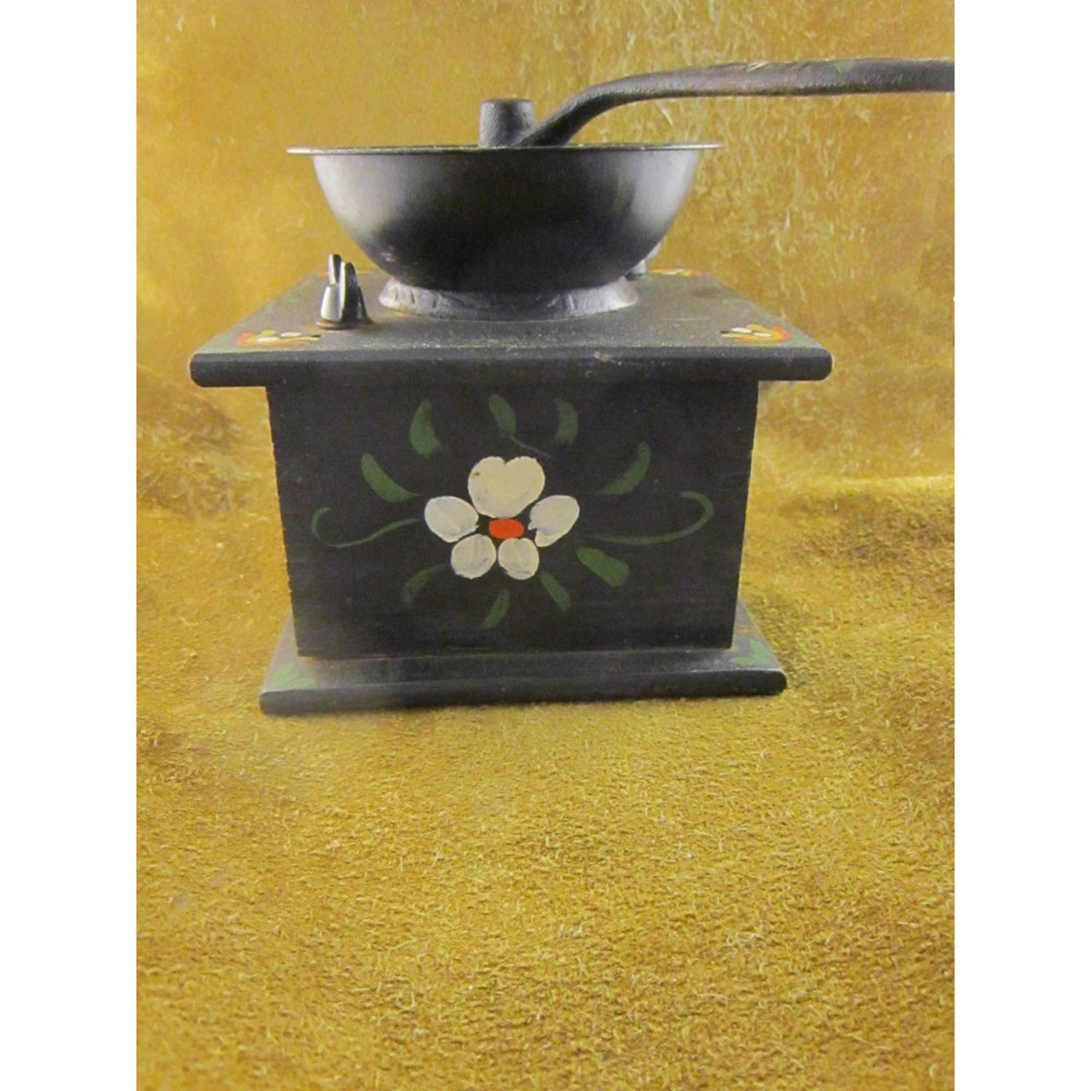 Vintage Hand Painted Folk Art Mechanical Coffee Grinder - Etsy
