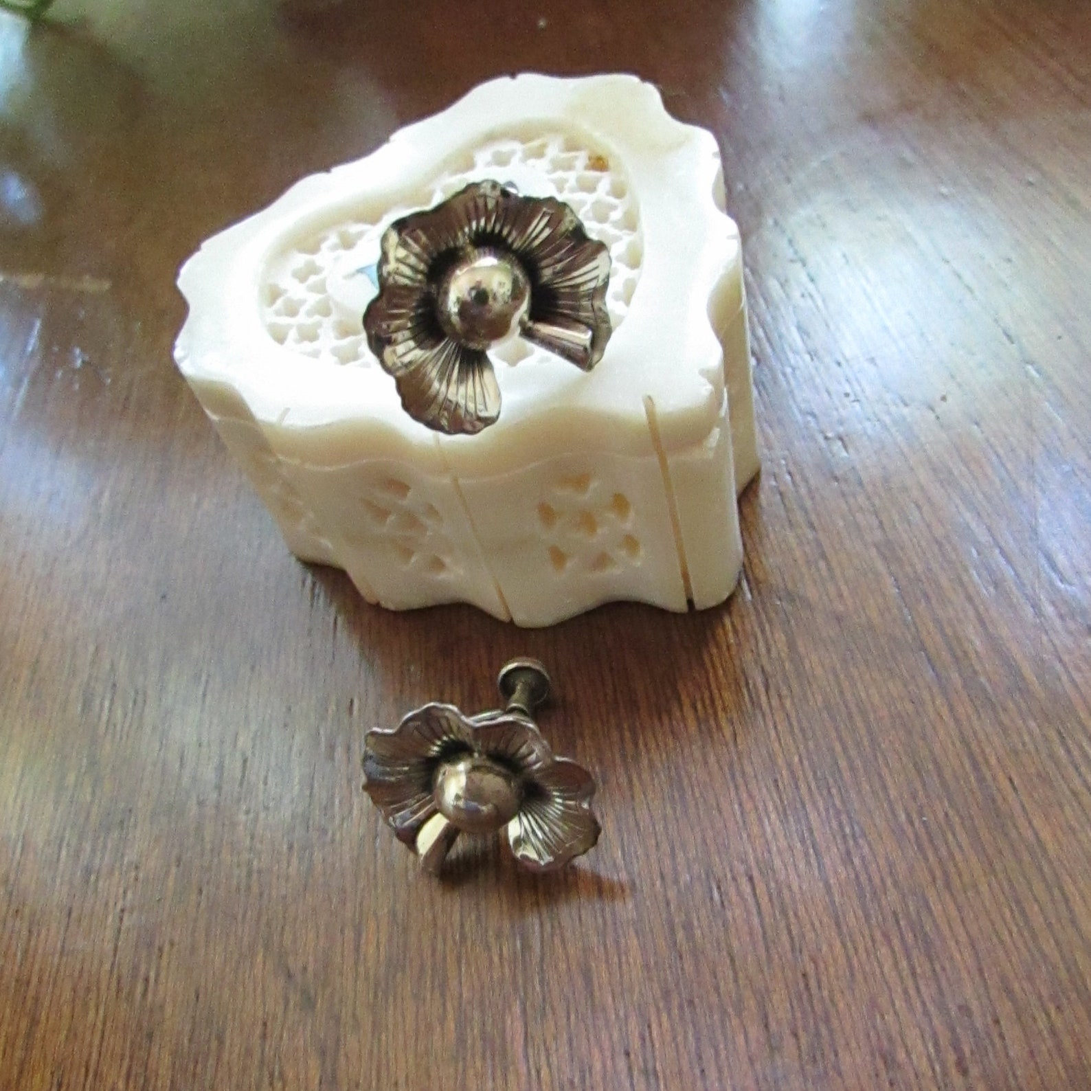 Flower Blossom Screw Back Sterling Silver Flower Earrings | Etsy