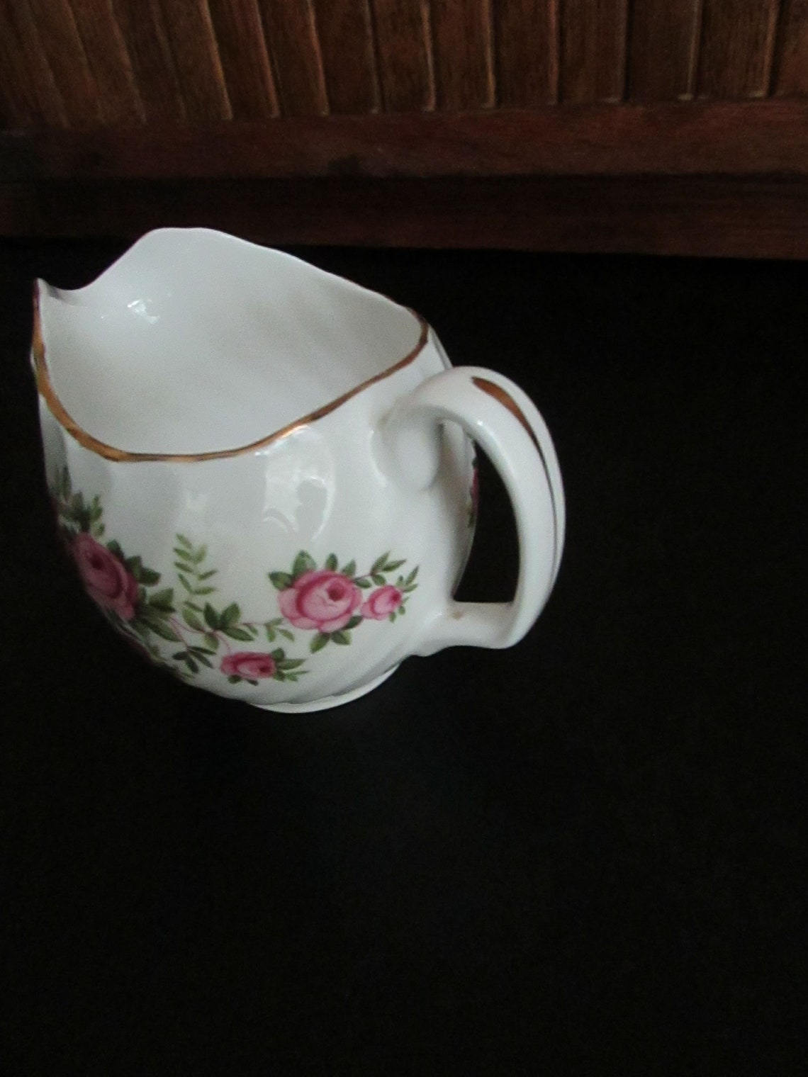 Small Pink Roses Creamer by Mayfair Made in England - Etsy