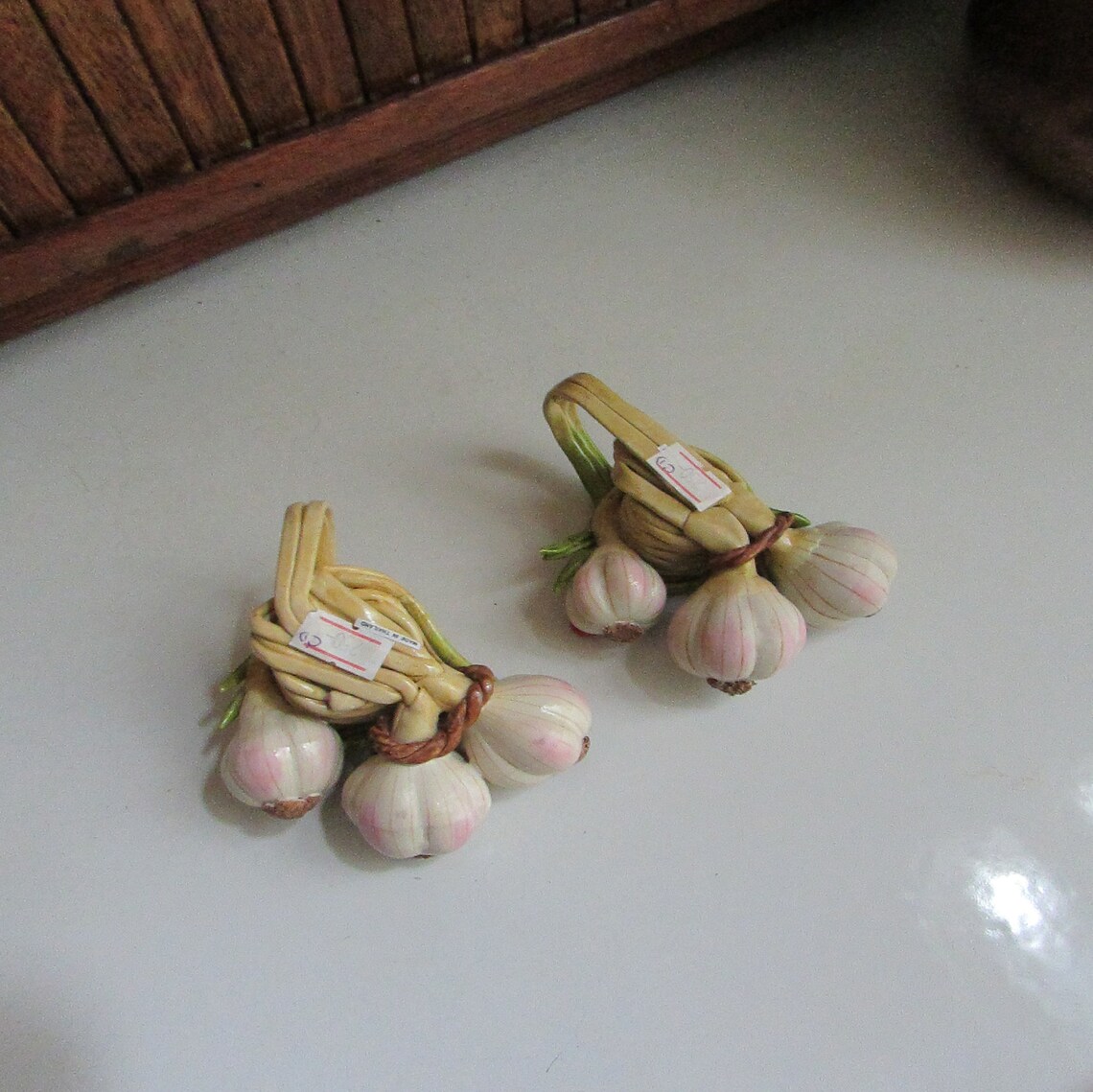 Garlic Bulb Candlesticks Pair of Ceramic Garlic Bulbs - Etsy