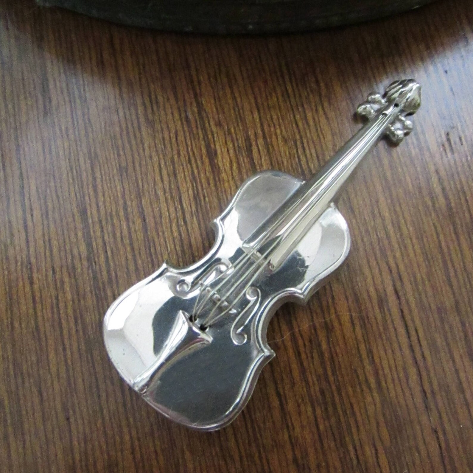 Lang Sterling Silver Violin / Cello Pin Musical Instrument - Etsy