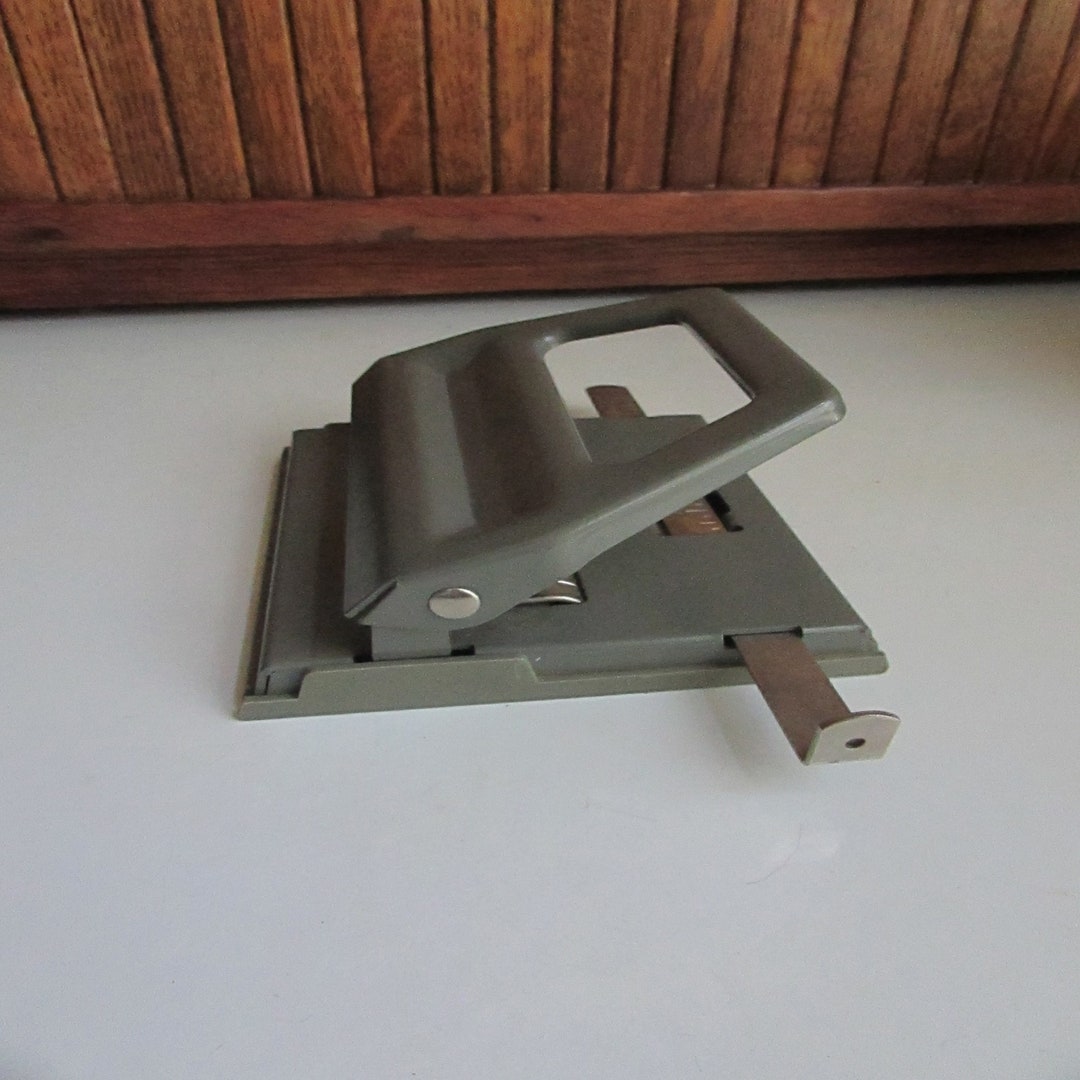Vintage Boston 2- Hole Punch – Hunt Manufacturing Co. – Gray Metal ...