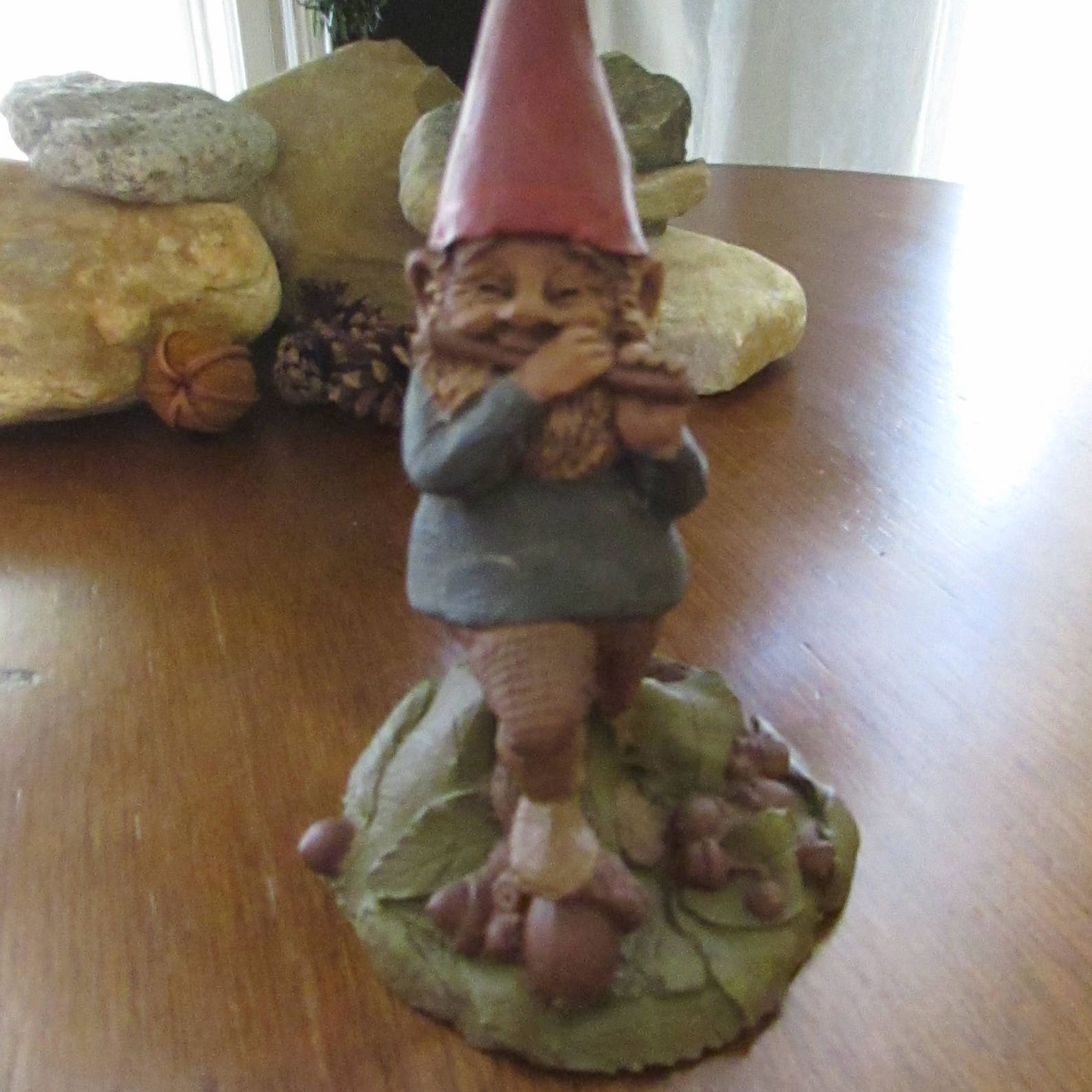 Pops Gnome Retired Tom Clark Gnome Sculpture Gnome Playing | Etsy