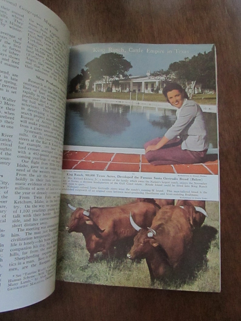 January 1952 Issue National Geographic Magazine Supplement | Etsy