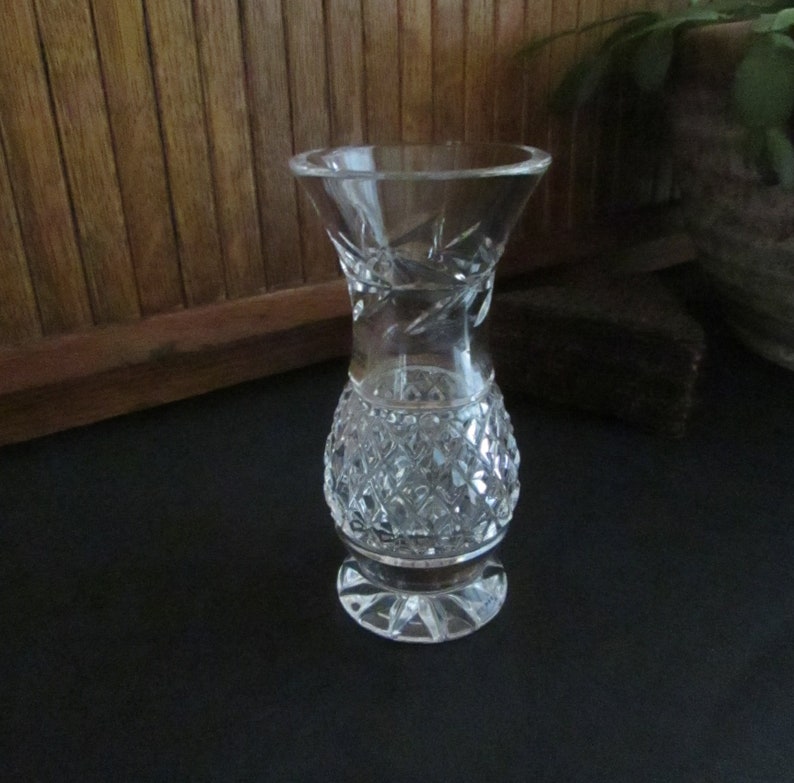 Irish Crystal Vase Small leah Bud Vase | Etsy