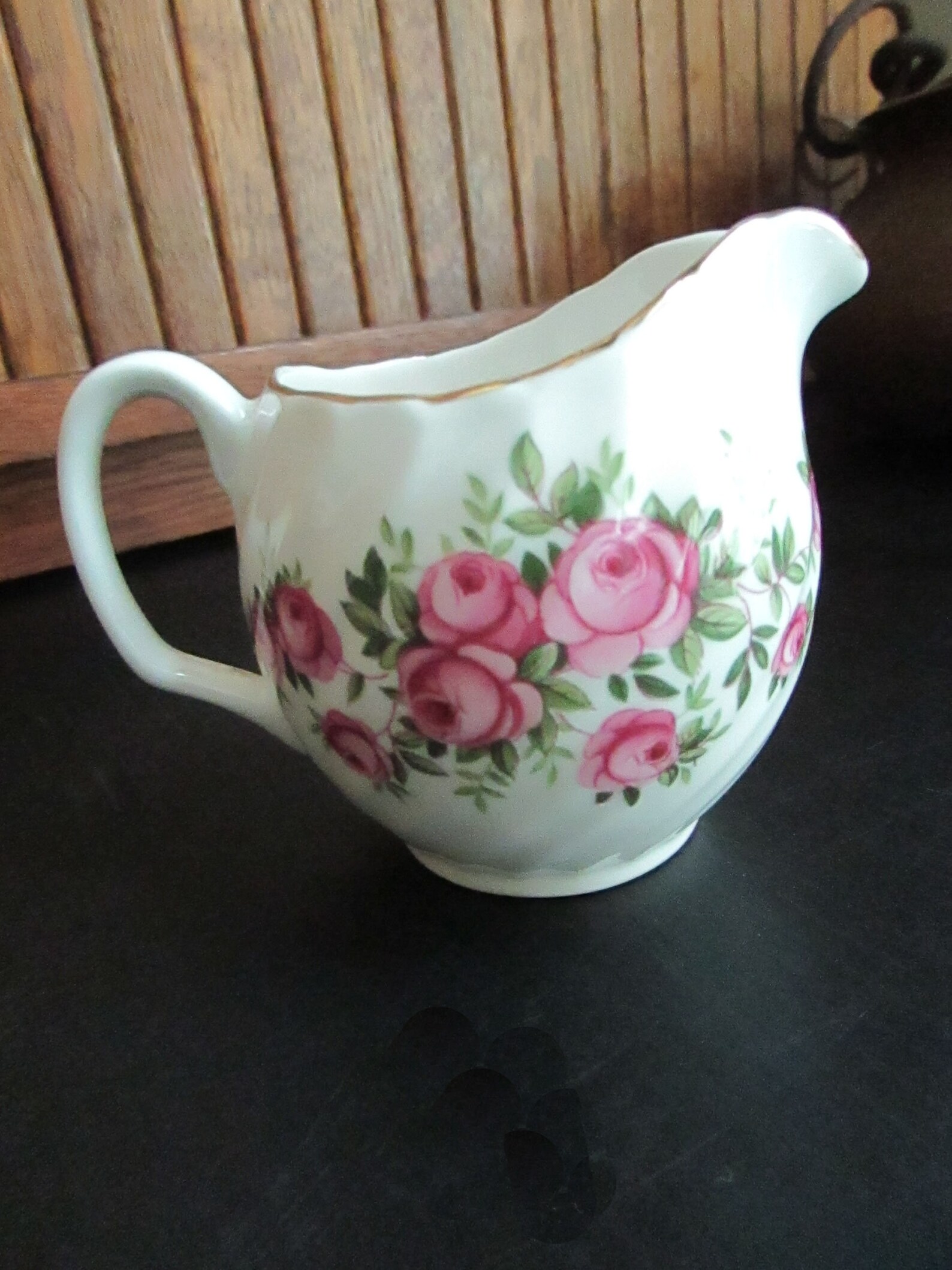 Small Pink Roses Creamer by Mayfair Made in England - Etsy