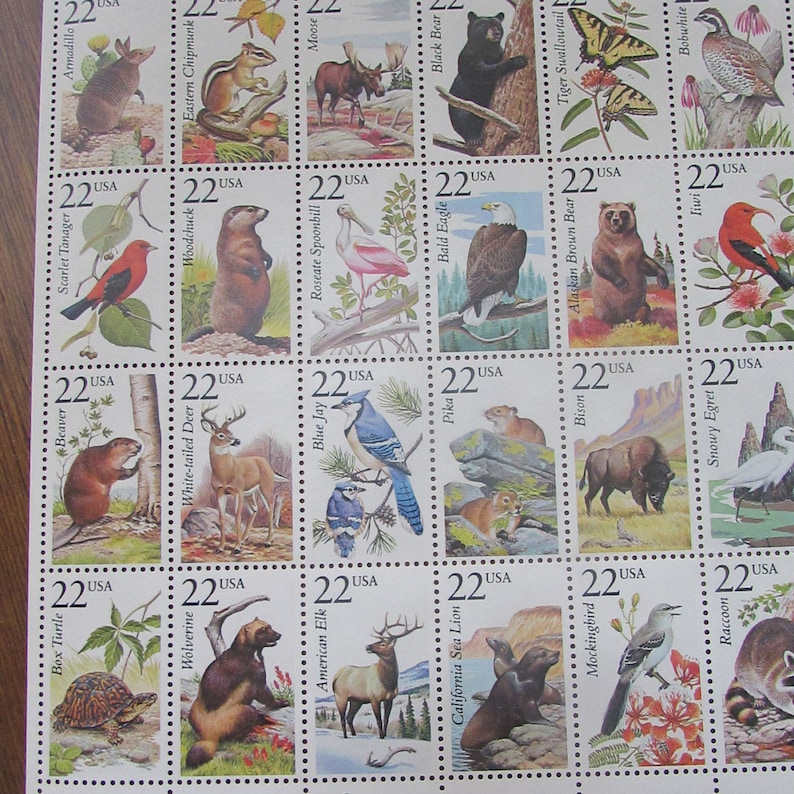 1987 North American Wildlife Stamp Issue 22 Cent US Postage Stamps ...