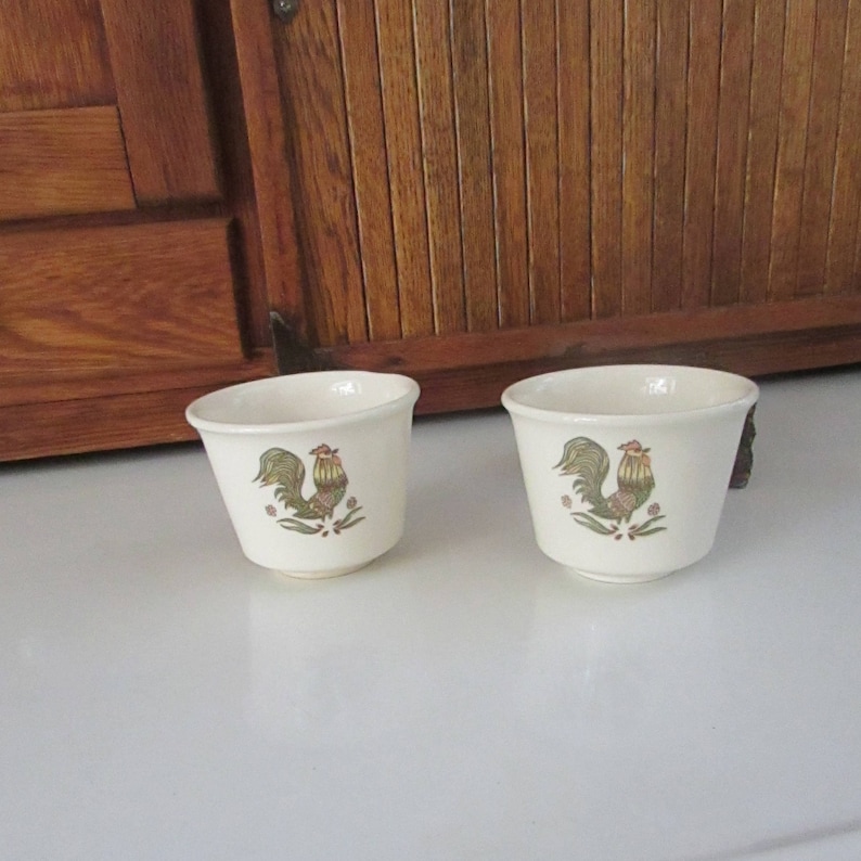 TST Green Rooster Custard / Pudding Cups – Oven Serve – Set of 2 by ...