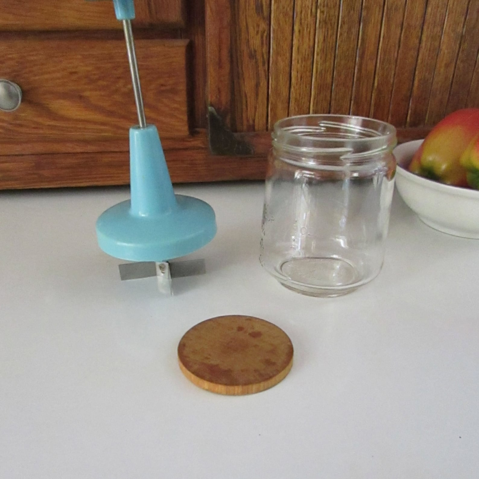 Aqua Androck Glass Food Chopper 1 Cup Vintage Androck | Etsy