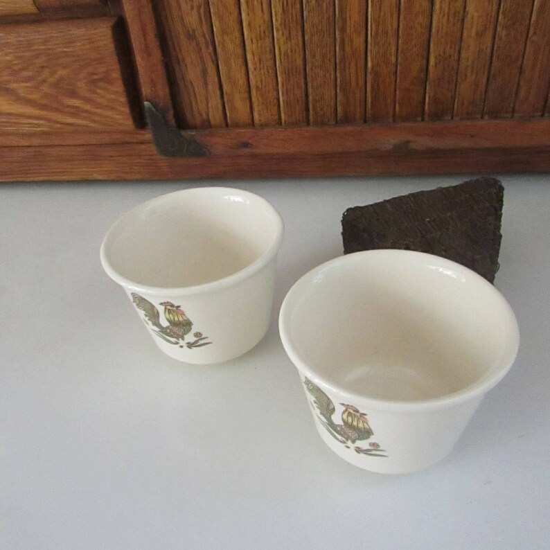 TST Green Rooster Custard / Pudding Cups – Oven Serve – Set of 2 by ...