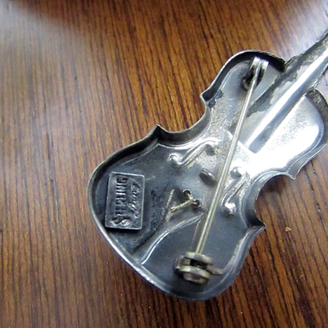 Lang Sterling Silver Violin / Cello Pin Musical Instrument | Etsy