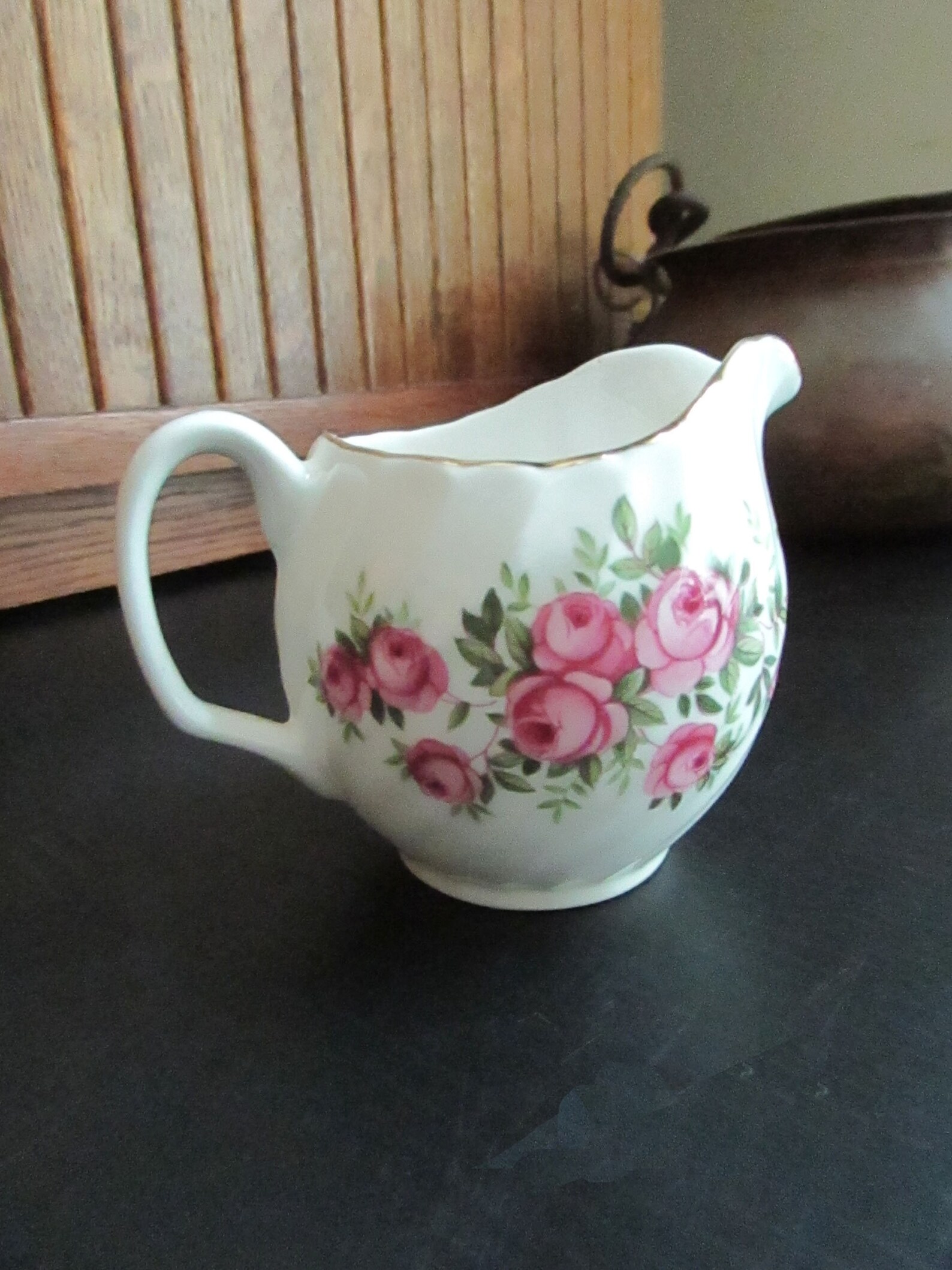 Small Pink Roses Creamer by Mayfair Made in England - Etsy