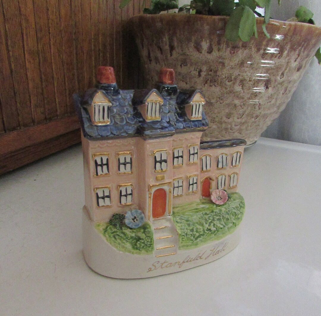 Antique Stanfield Hall Staffordshire Figurine Porcelain Model Vintage ...