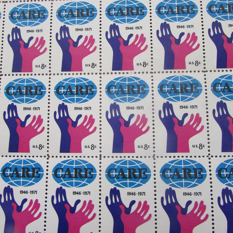 CARE Stamps 1971 US Postage Stamp 8 Cent Stamp Original - Etsy