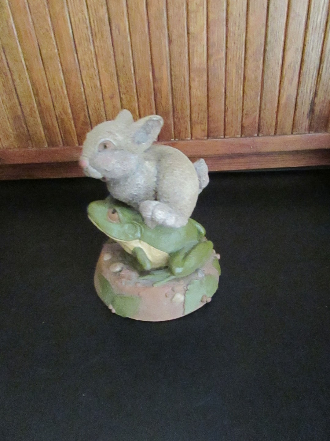 Hop Tuit (hop to It) Rabbit & Frog Figurine – Bunny and Frog Playing ...