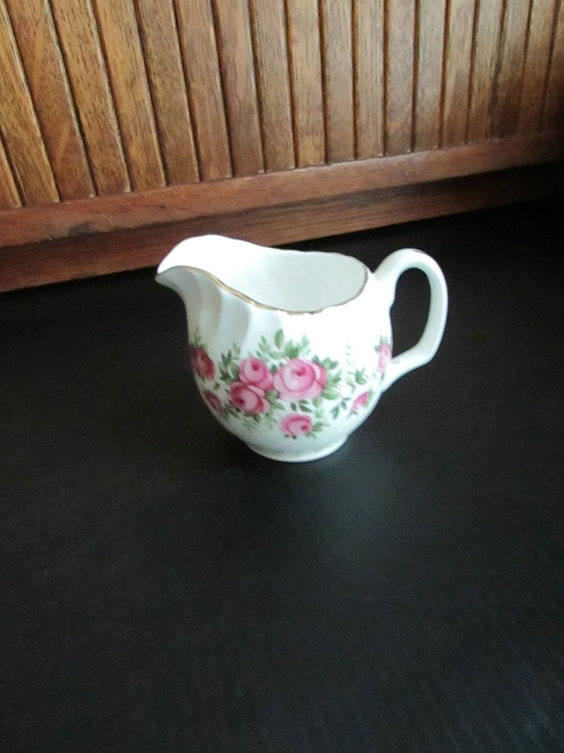 Small Pink Roses Creamer by Mayfair Made in England - Etsy