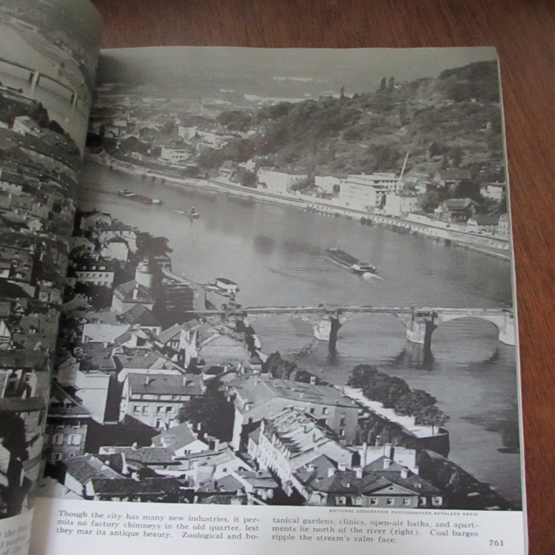 June 1959 - National Geographic Magazine & Map of Germany - Original ...