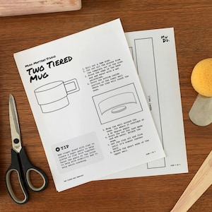 Easy Printable Mug Template Digital Download Printable Tutorial File to ...