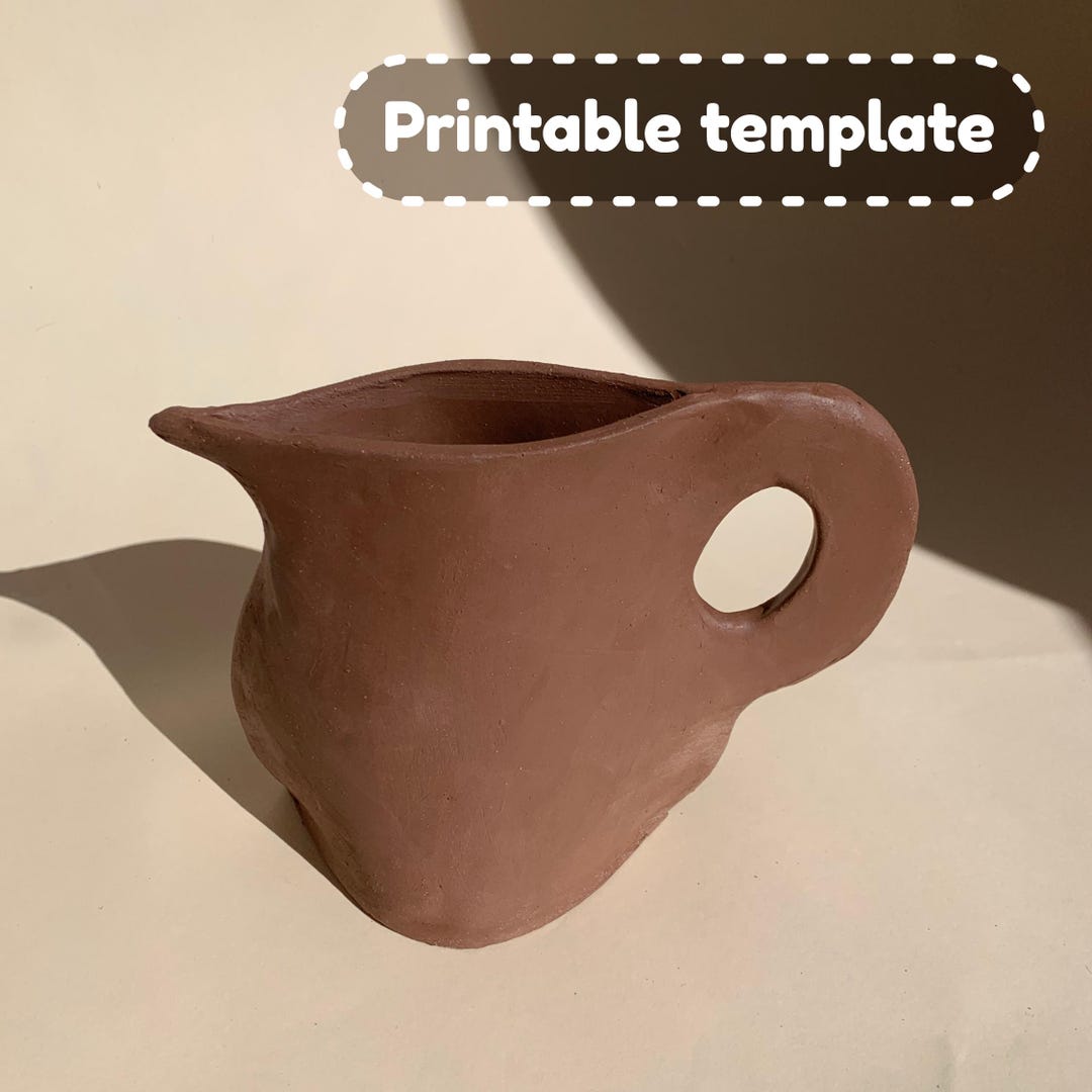 Easy Printable Mini Pitcher Vase Template Digital Download Printable ...