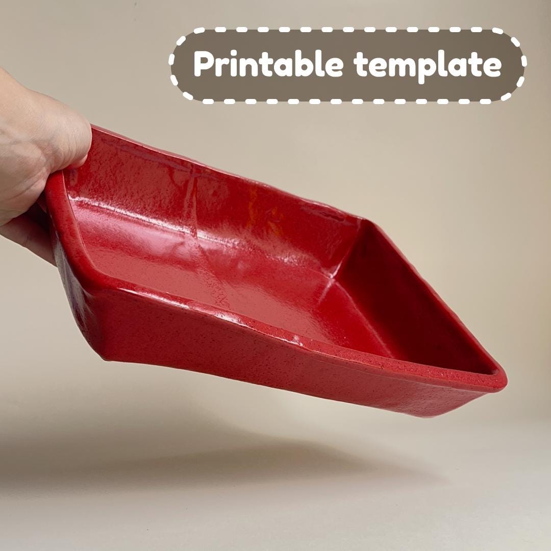 Easy Printable Food Tray Slab Template for Beginners Digital Download ...