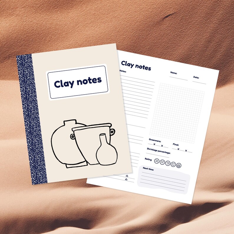Printable Pottery Journal: Clay Notes, Ceramic Log (PDF) - Etsy