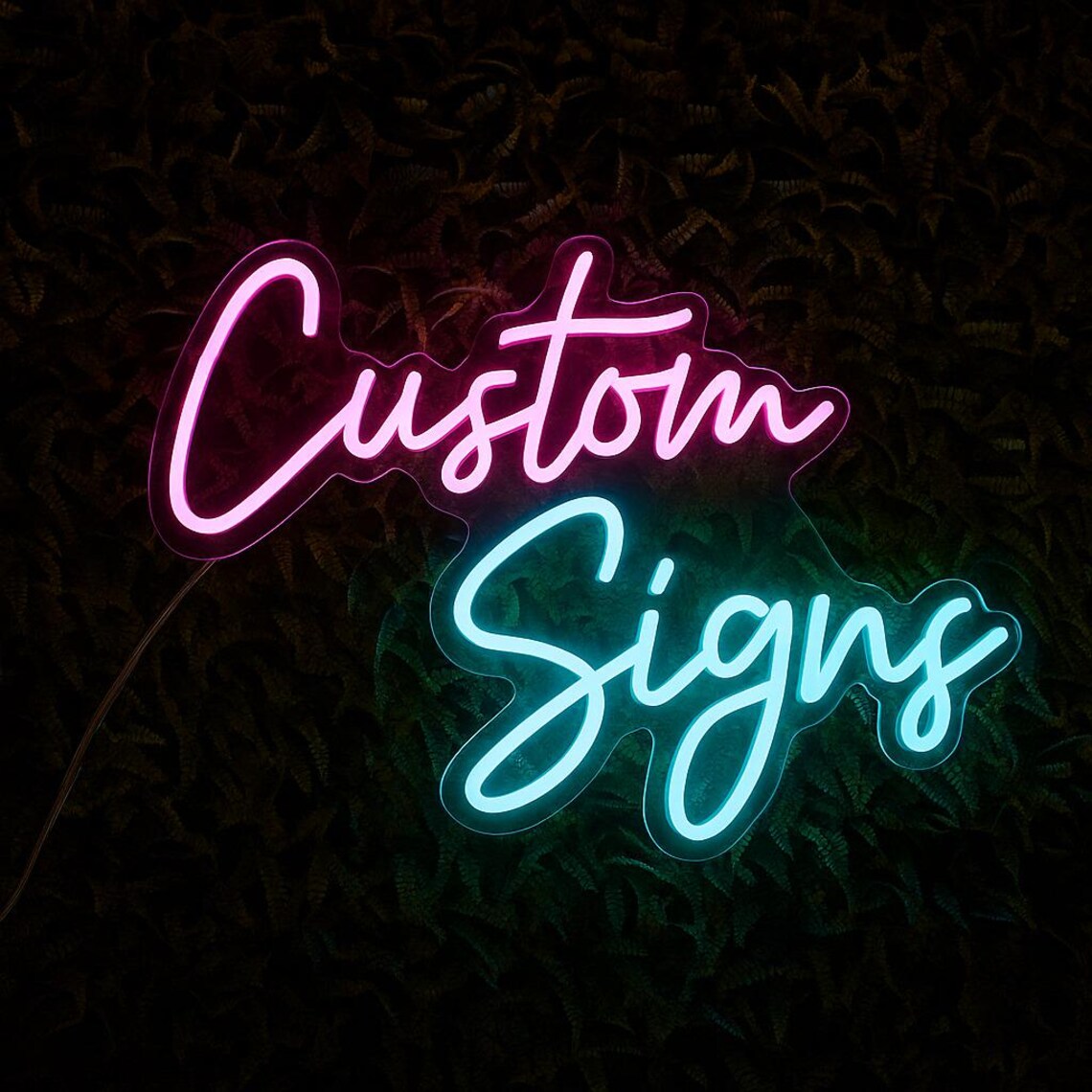 Custom Neon Sign, Neon Wall Signs, Customized Neon Sign, Neon Bar Sign ...
