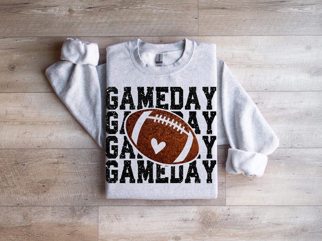 Gameday Glitter Football, PNG - Etsy