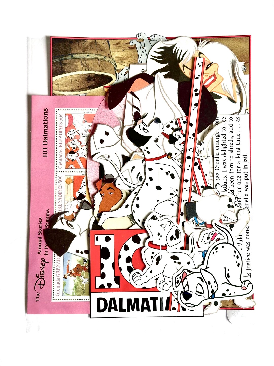 Disney 101 Dalmatian's Ephemera Set Stickers, Stamps & Cut Outs - Etsy