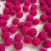 Magenta Yarn Pom Poms: 1-inch Craft Supply, Jewelry Making - Etsy